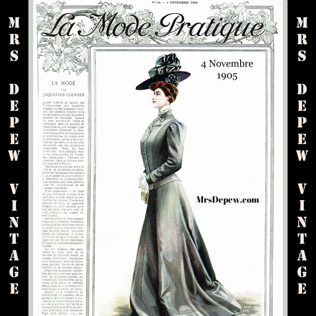 French Magazine La Mode Pratique with Multi Pattern Sheet Supplement ...