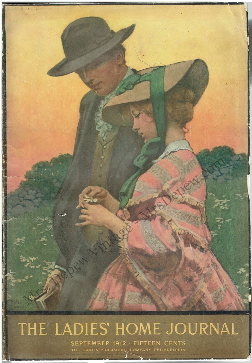 1912 September Antique Magazine Ladies' Home Journal Advertising Sewing ...