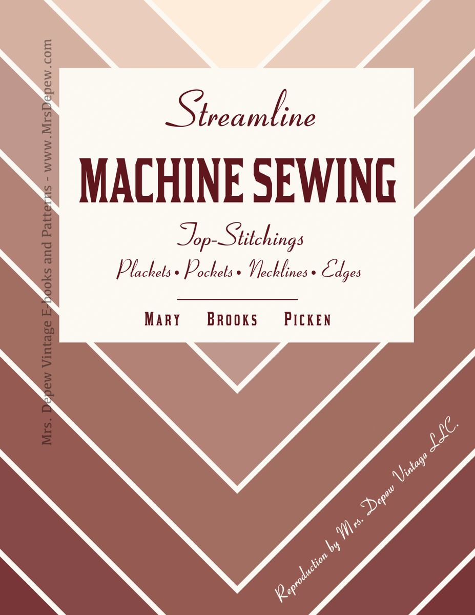 Vintage 1930s Streamline Machine Sewing circa 1939 Mary Brooks Picken ...