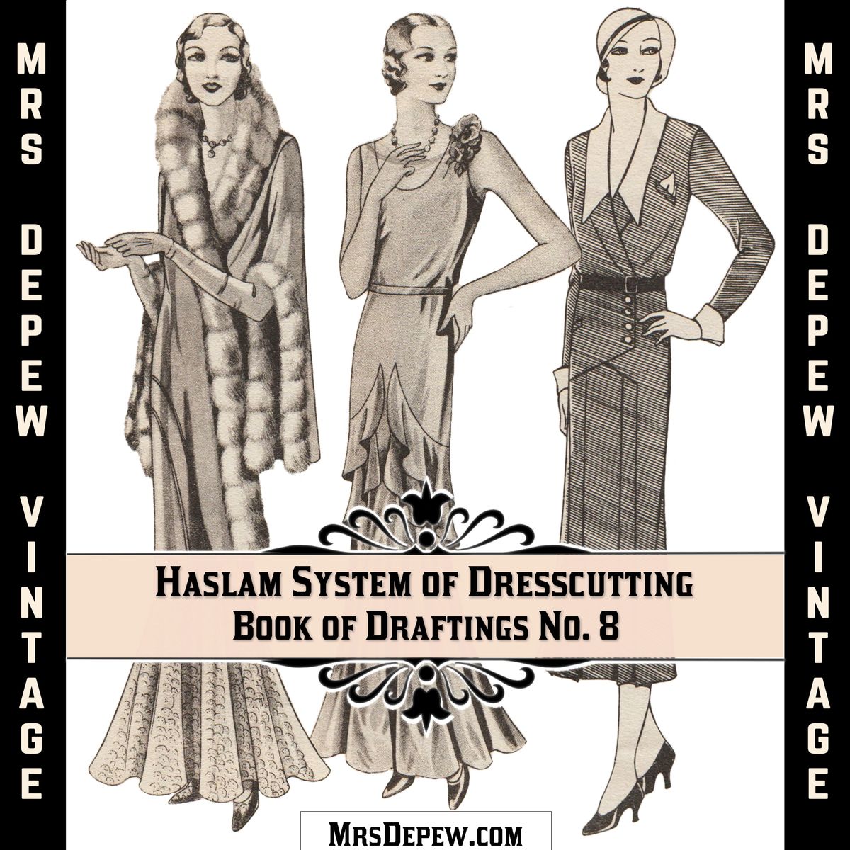 1931 Haslam Dresscutting Book No. 8 1930s Vintage Sewing Pattern E-book ...