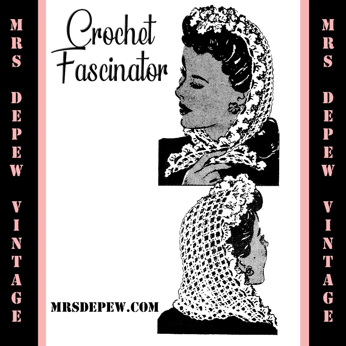 Vintage Crochet Pattern 1940s Ladies' Fascinator Hat Pattern 670 ...