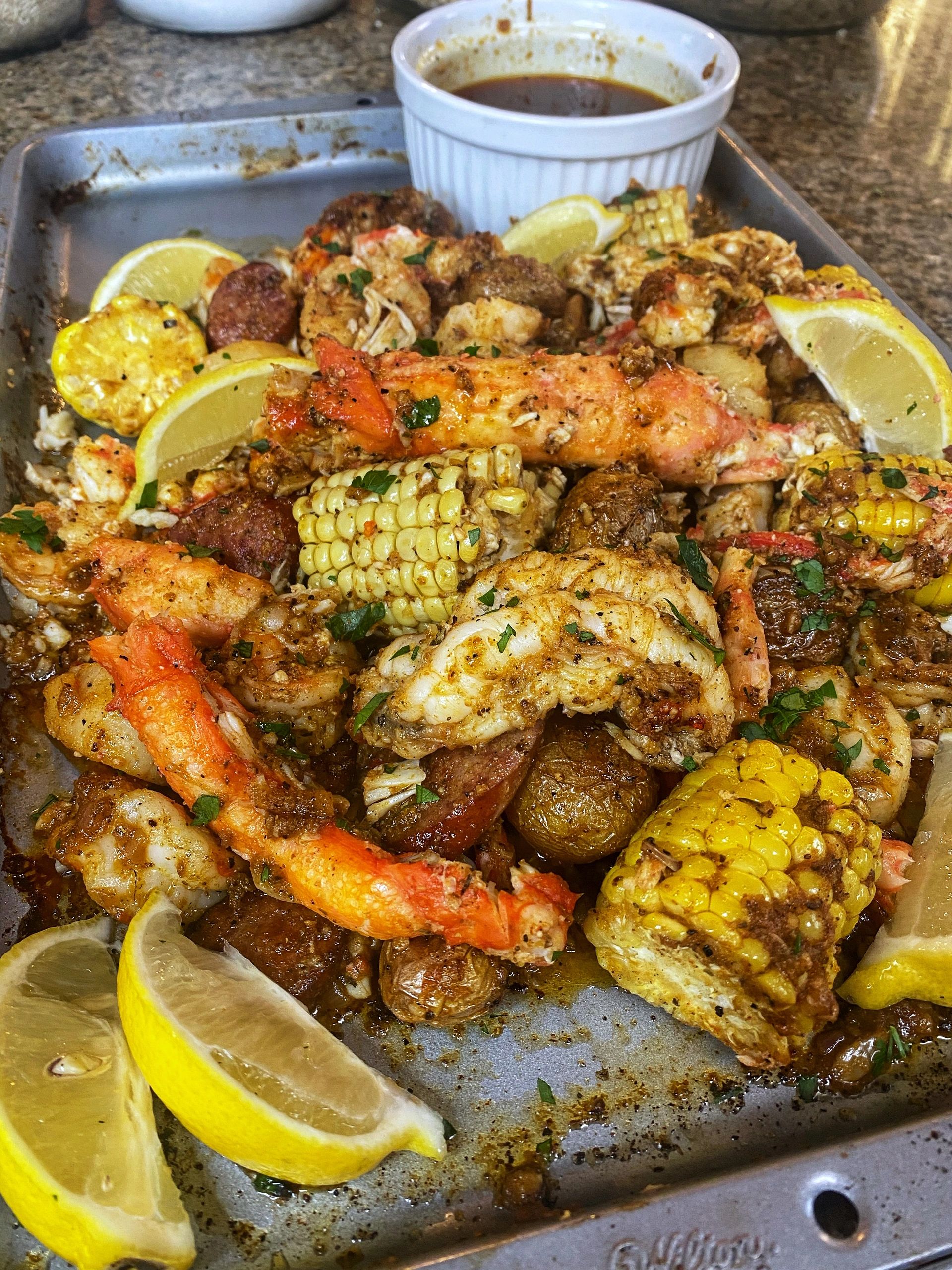 No Shell Seafood Bake