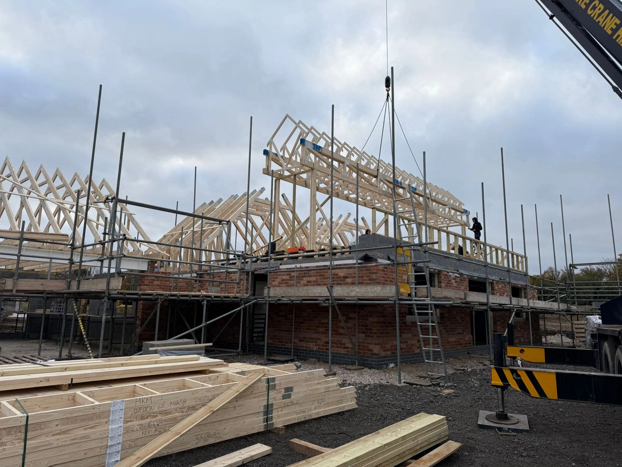 Great progress being made on one of our houses!