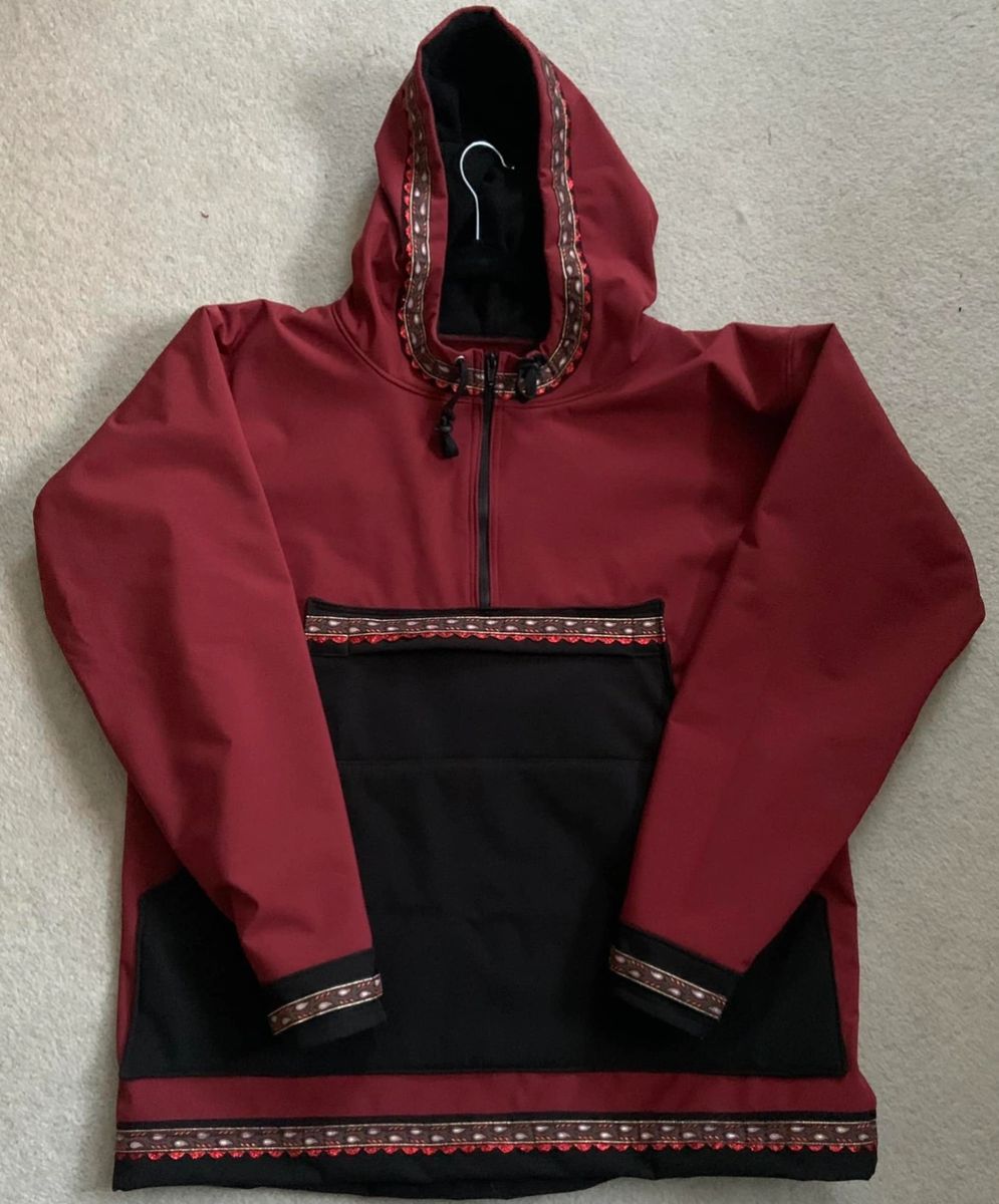 Softshell - Red/Black with Vine Trim
