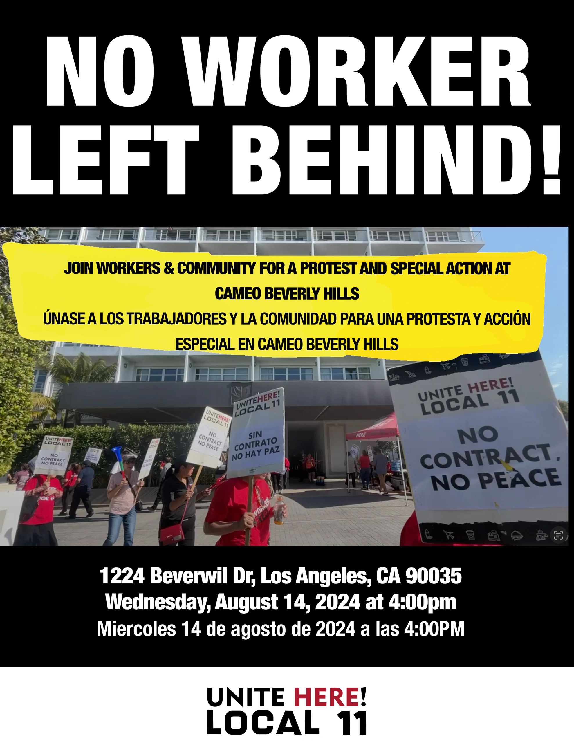 JOIN THE PICKET AT THE CAMEO BEVERLY HILLS IN LOS ANGELES