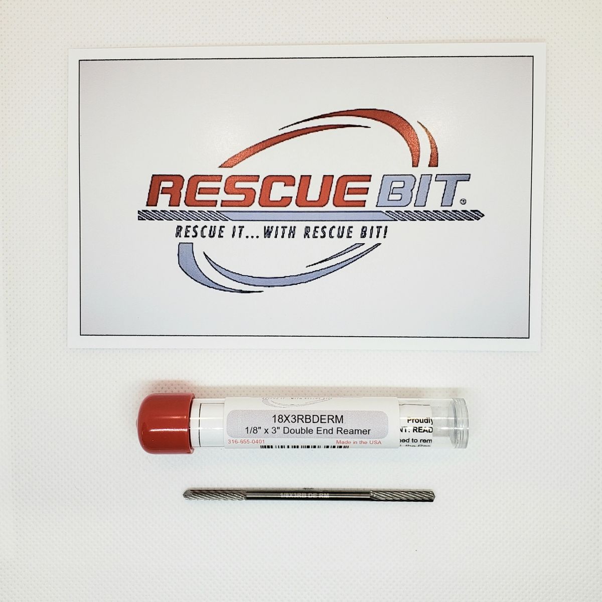 1/8" X 3" DOUBLE END DRILL WITH REAMER