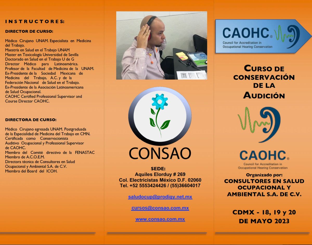 CURSO DE CONSERVACION DE LA AUDICION CAOHC