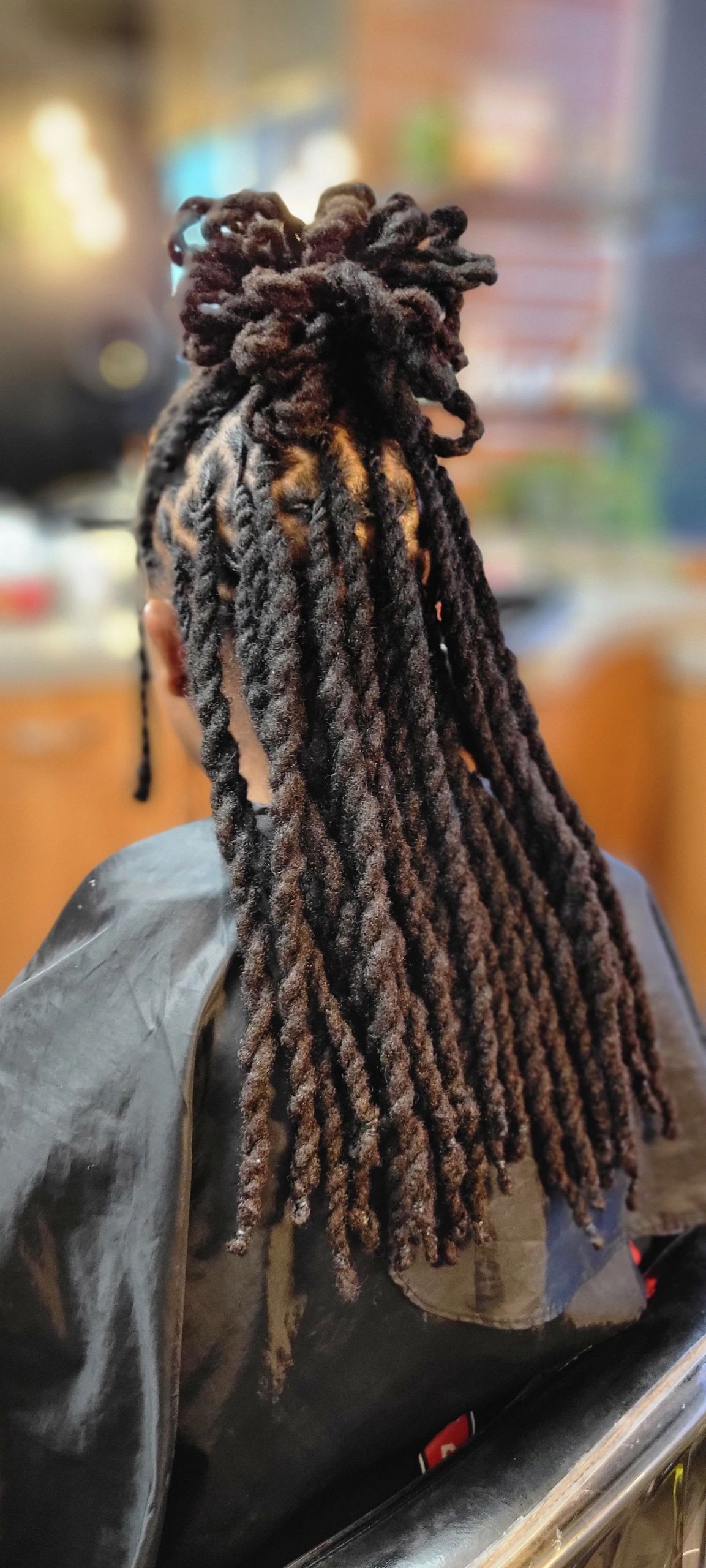 Loc Retwist and style (Palm roll/traditional method)