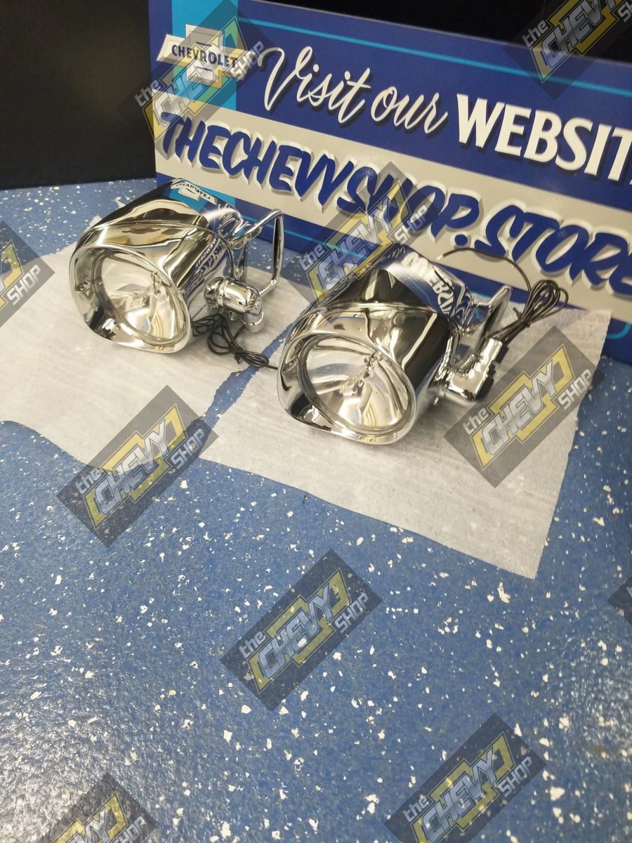 1958 1959 CHEVROLET IMPALA TRAILMASTER SPOTLIGHTS ORIGINAL RESTORED PAIR