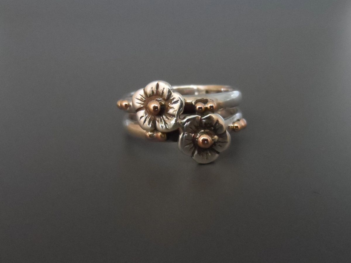 Double Small Flower Ring