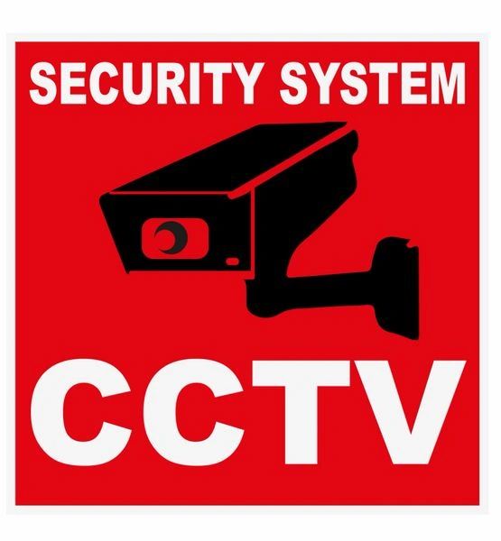 SECURITY SYSTEM CCTV VINYL DECAL