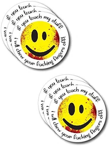 6 Pack of Crude Humor Hilarious Hard Hat Prank Decal Joke Sticker Funny ...
