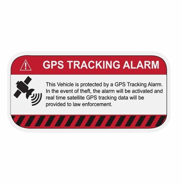 GPS TRACKING ALARM VINYL DECAL