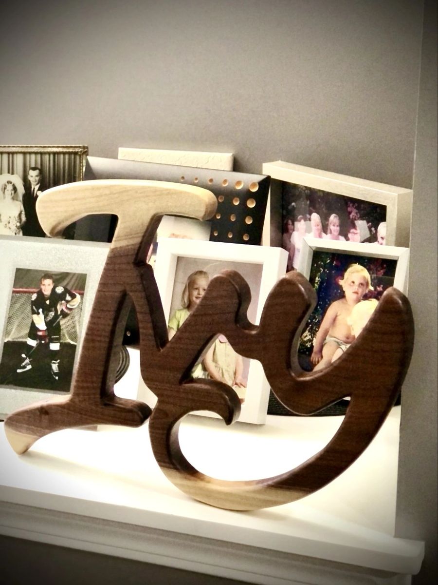 individual wooden letter signs