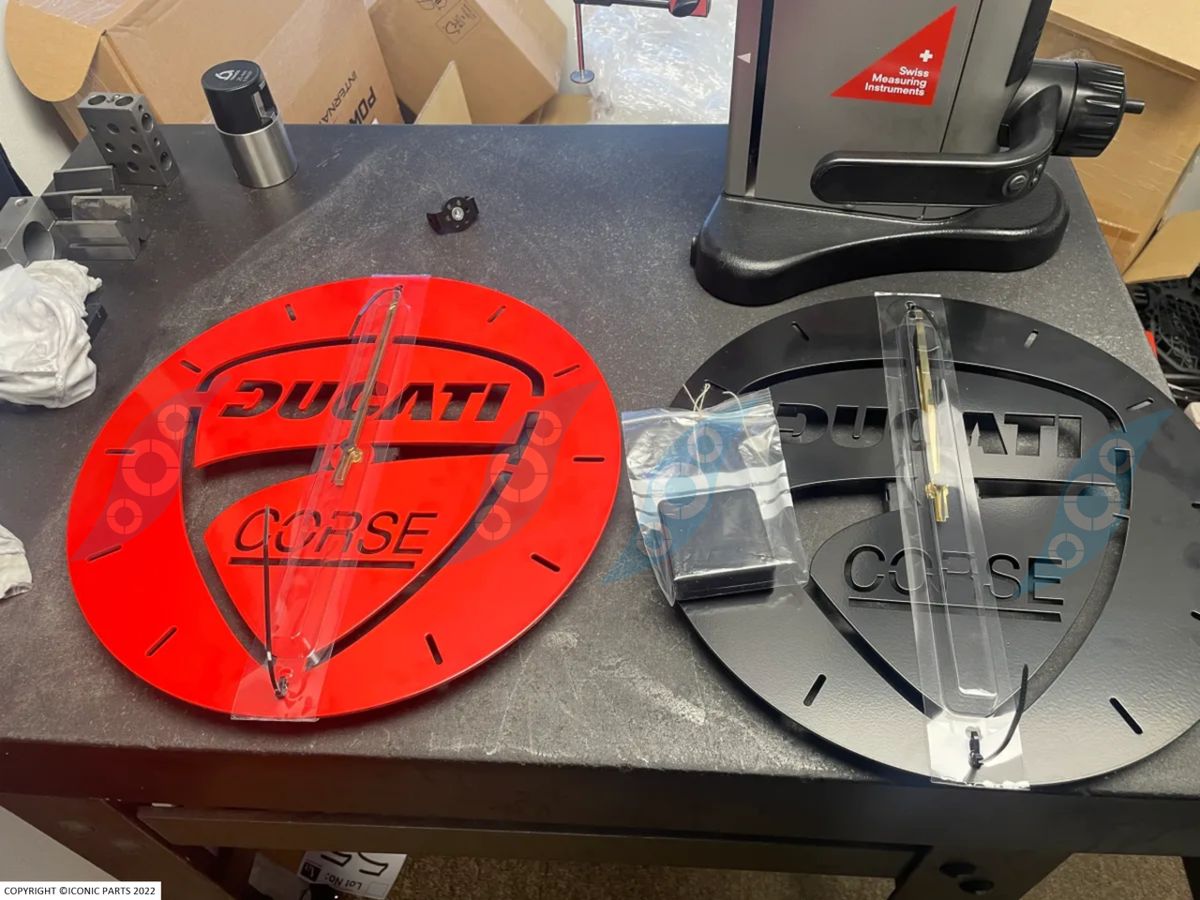 DUCATI CORSE WALL CLOCK 350MM DIA