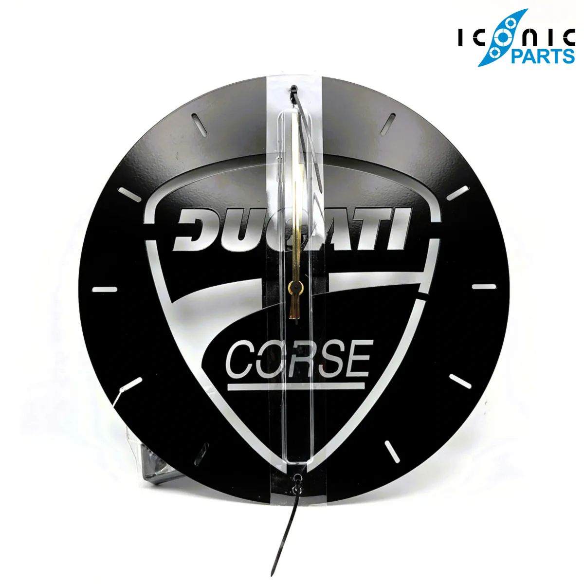 DUCATI CORSE WALL CLOCK - 350MM DIA
