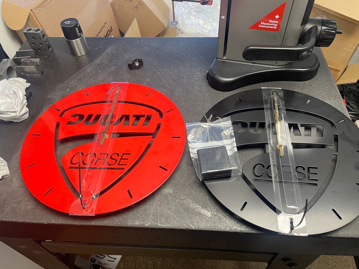 DUCATI CORSE WALL CLOCK 350MM DIA