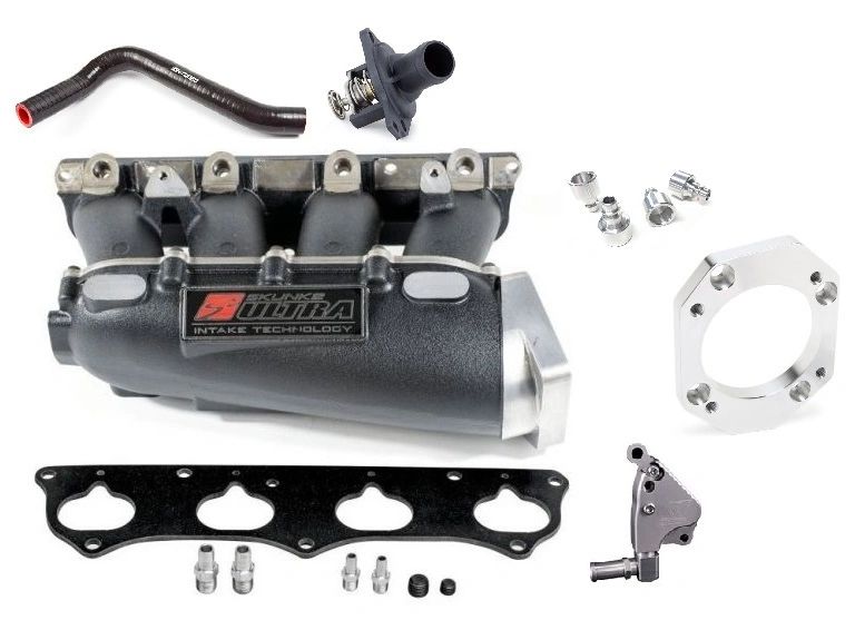 SKUNK2 ULTRA INTAKE MANIFOLD BLACK KIT, 12-15 9TH GEN K24Z7 CIVIC SI
