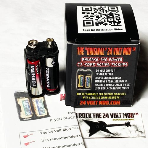 24 Volt Mod - 24V Mod™ Active Guitar Bass Pickup Battery Pack for emg 24v mod