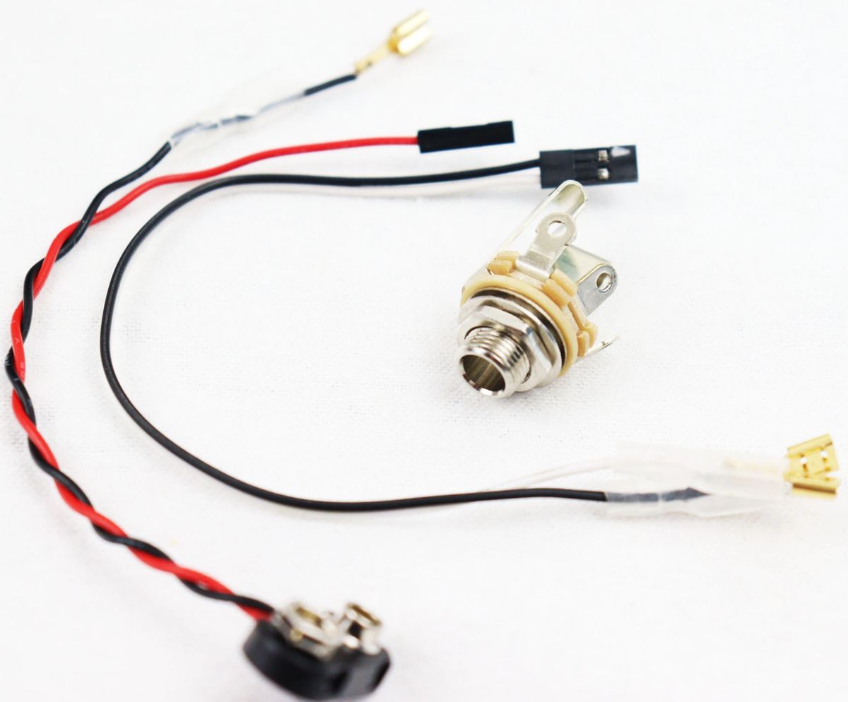 SwitchCraft Pre-wired Solderless Stereo Output Jack for EMG Pickups ...