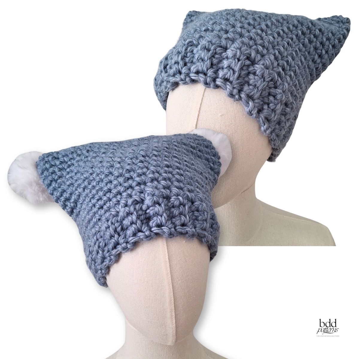 Easy Cat Hat Crochet Pattern | The Mia