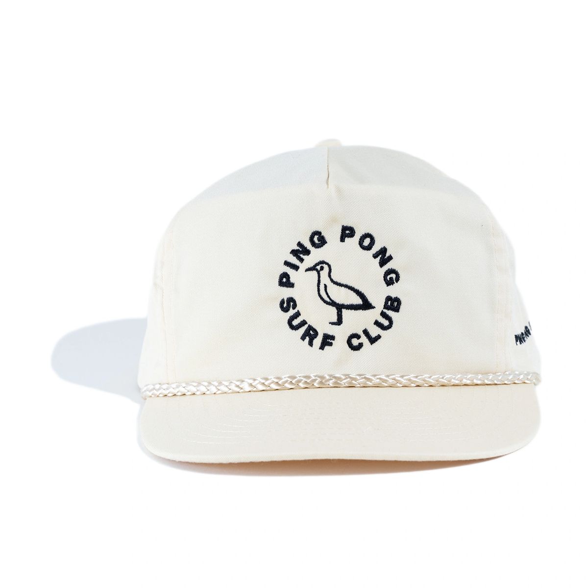 PPSC ICONIC SURFBIRD VINTAGE CAPTAINS CAP - NATURAL-NICKEL / BLACK