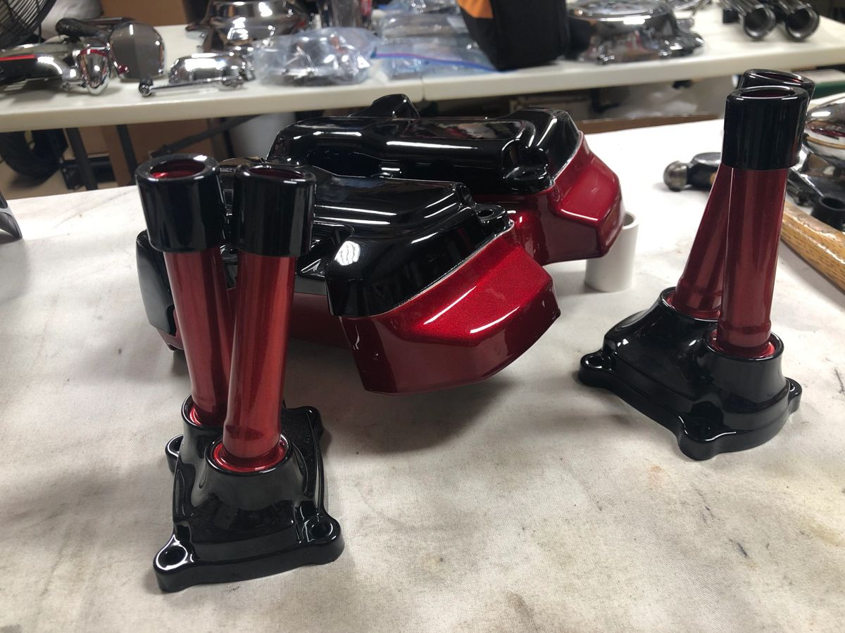 M8 cover KIT W/LOLLIPOP LOWER ROCKERS & PUSH ROD TUBES