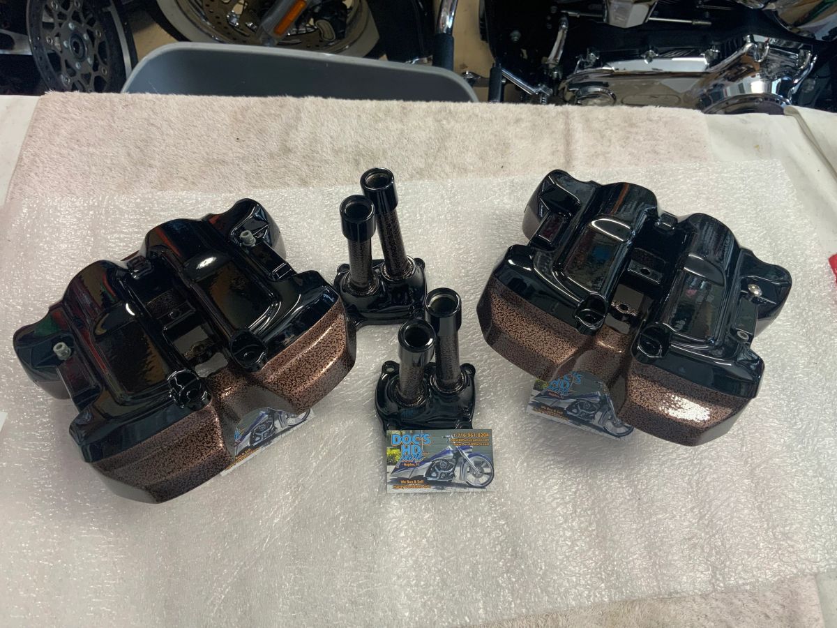 M8 COPPER PENNEY HAMMER TONE rocker box and push rod kit