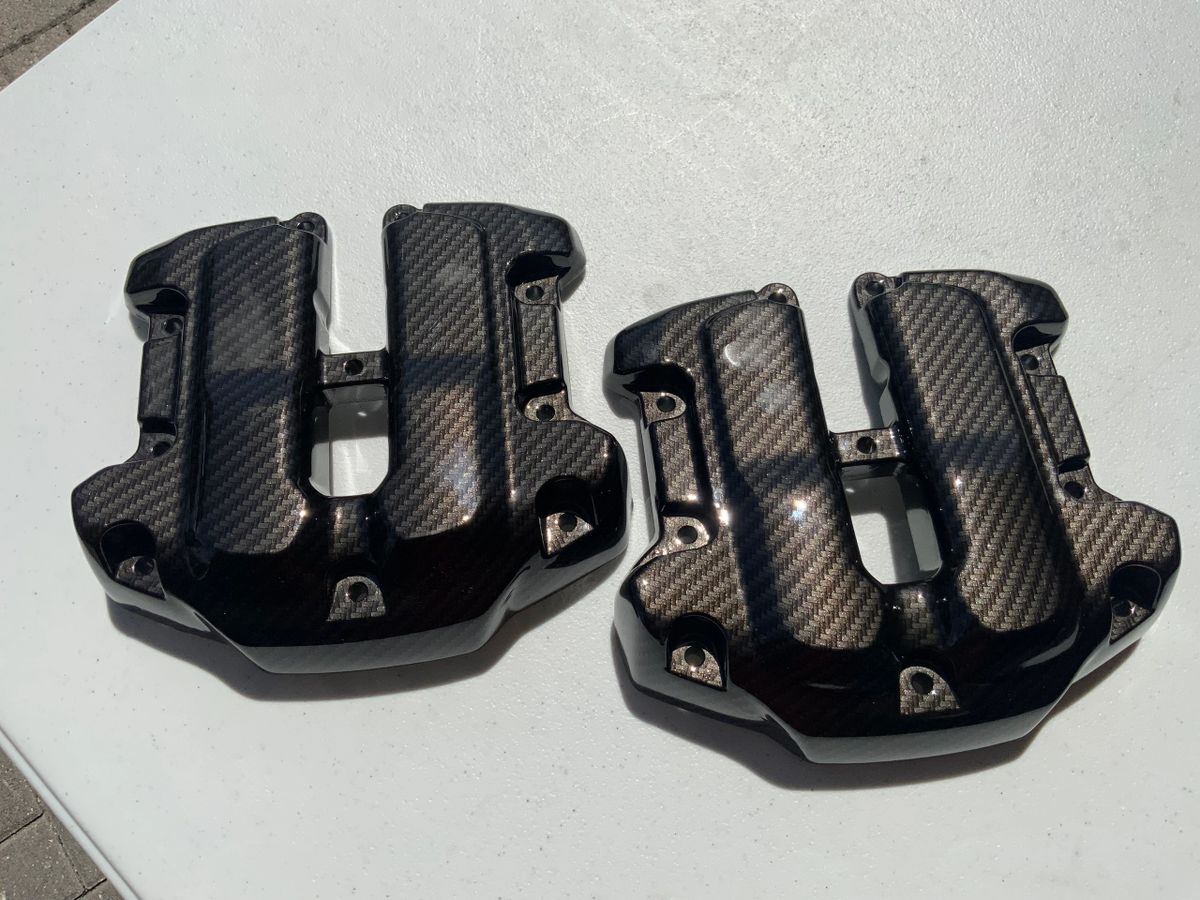 "CARBON LOOK" M8 UPPER ROCKER BOXES 107-114-117 ETC