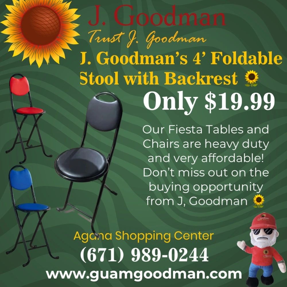 In Stock Only $19.99 J. Goodman’s Foldable Stool with Backrest