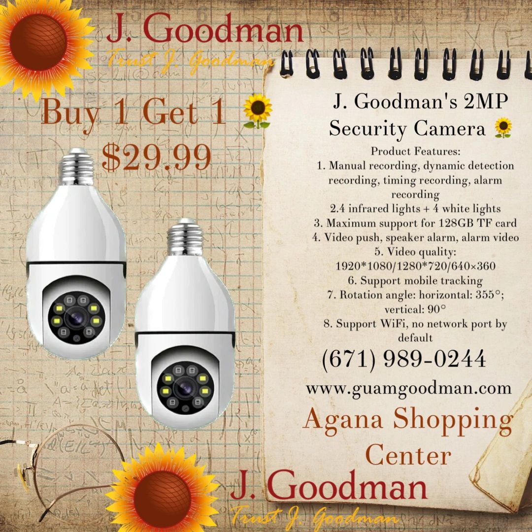 Coming soon BUY 1 GET 1 Only $29.99☀️2MP Lightbulb Camera