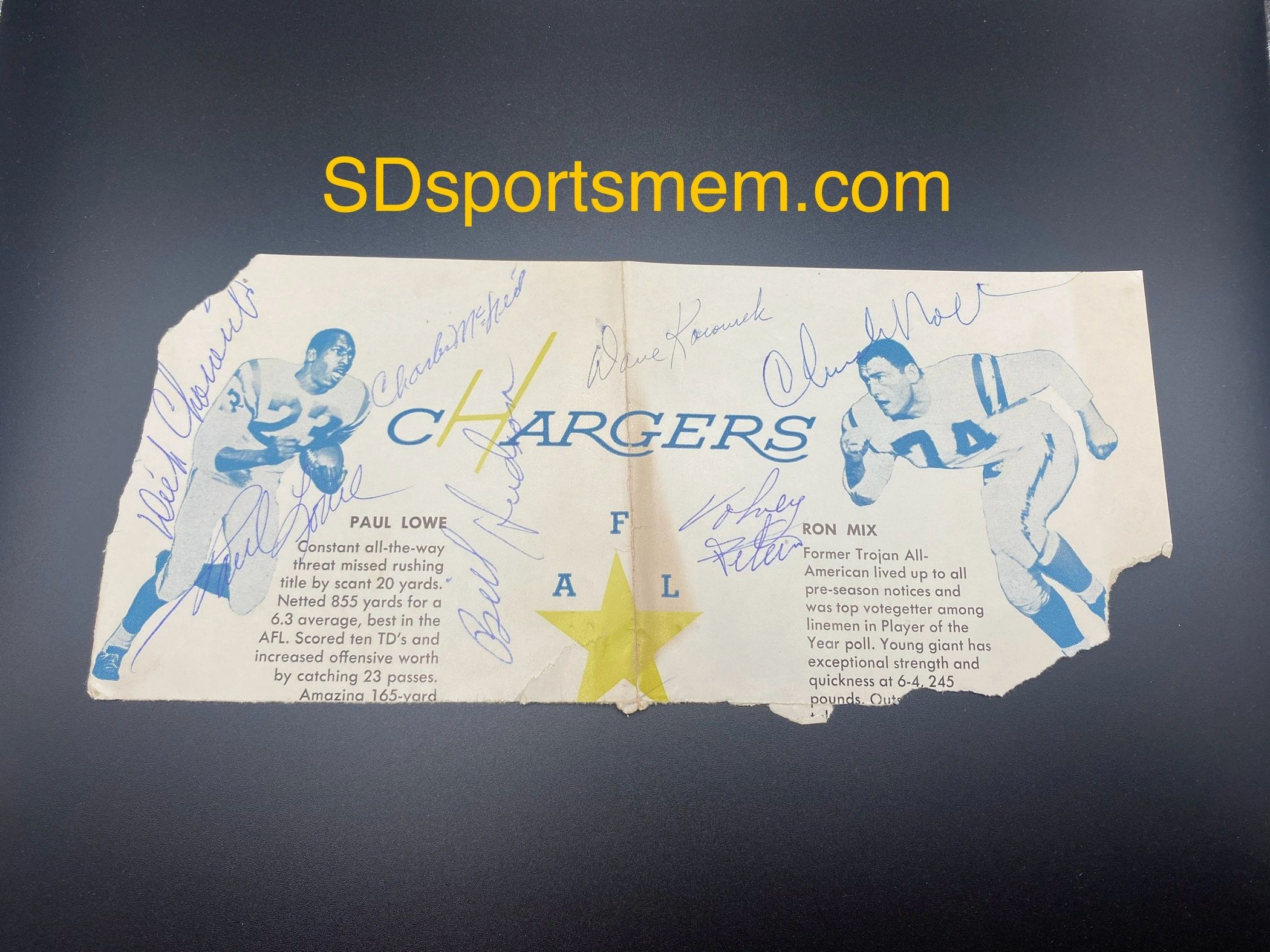 Chuck Noll autograph clipping