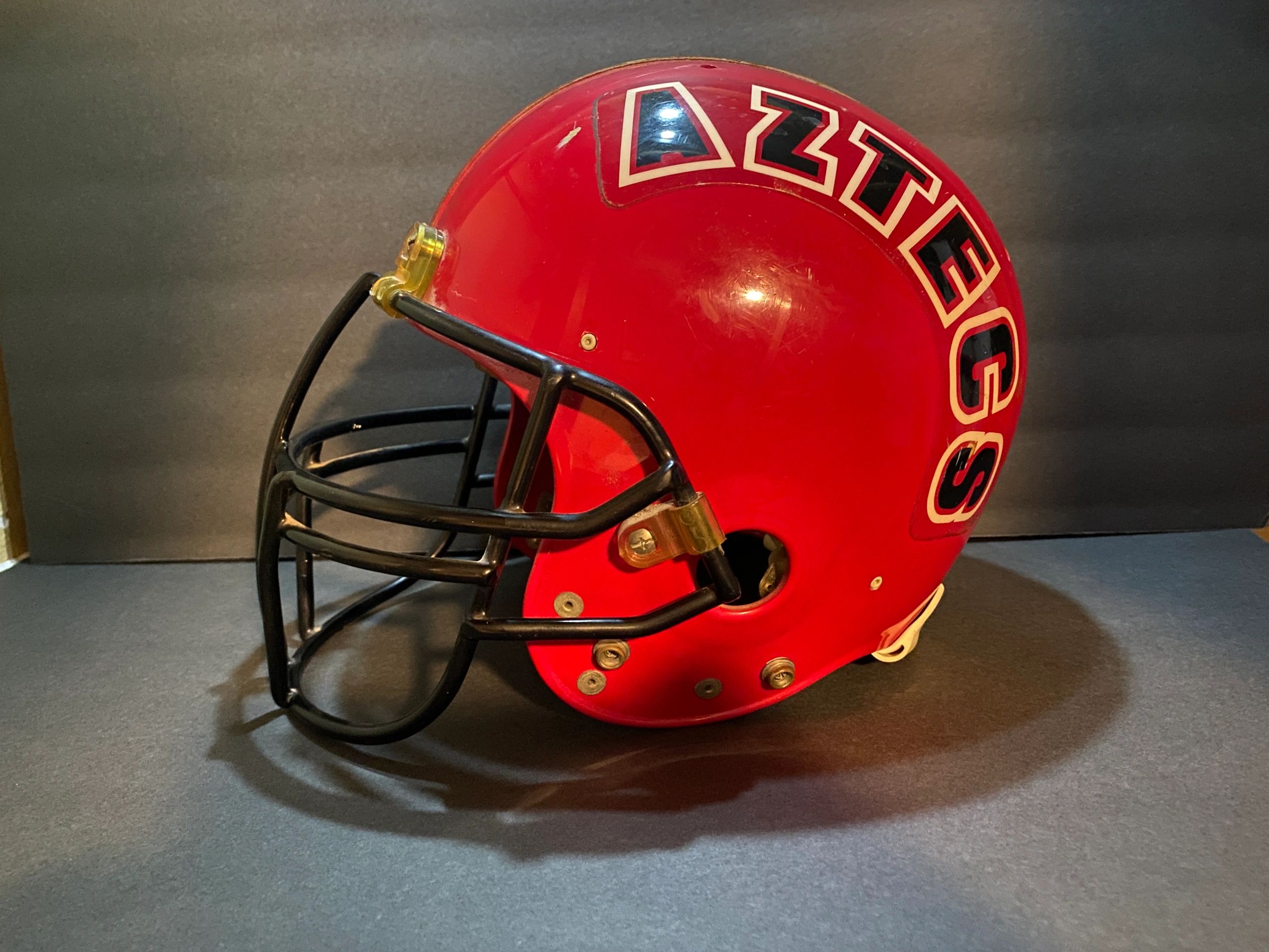 SDSU Aztecs game worn helmet 1988