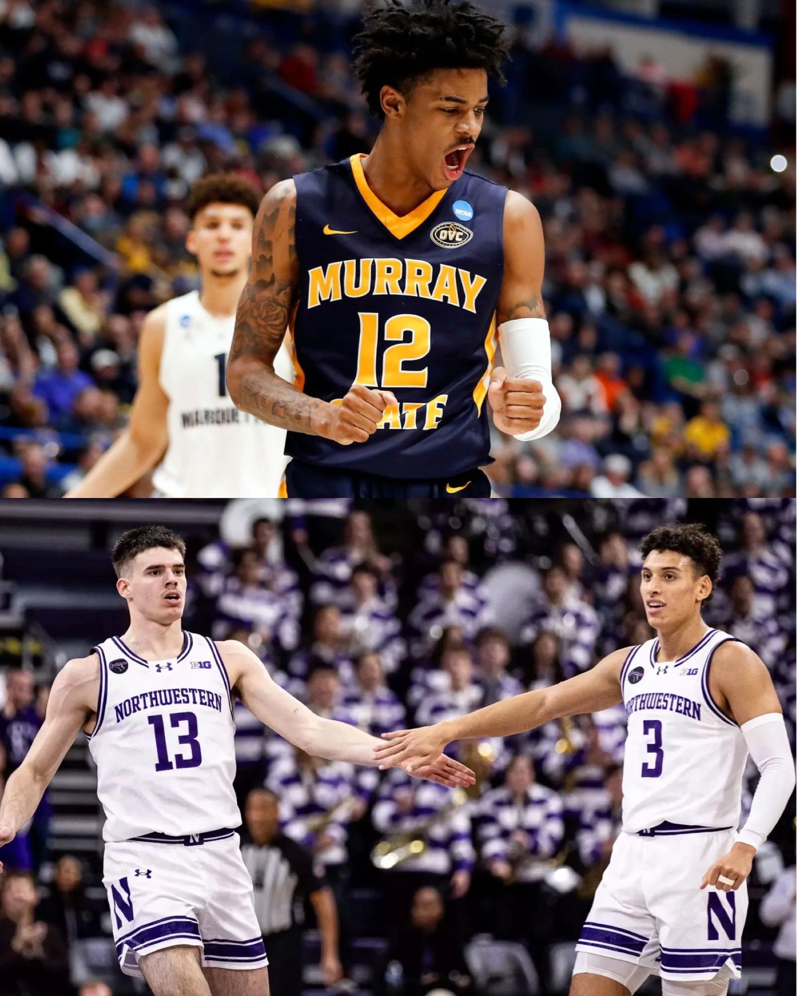 Northwestern -2 vs. USC and Murray State +4.5 vs. Drake