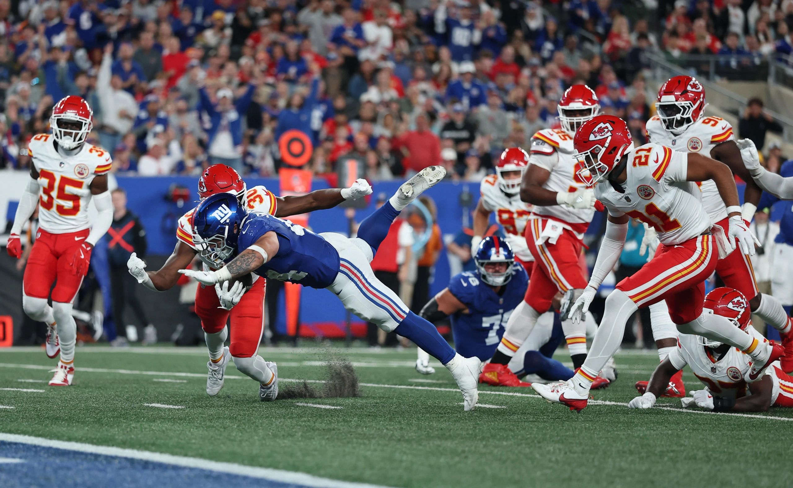 Chiefs Win and Kick off Their Season in the Big Apple