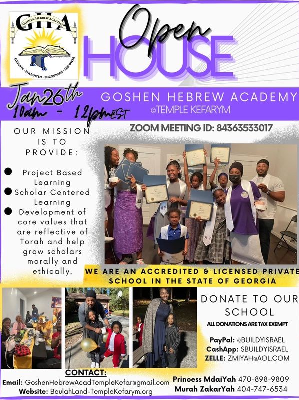 Goshen Hebrew Academy @ Temple Kefarym m