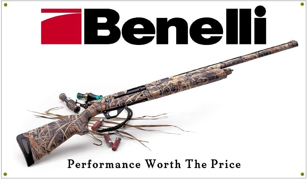 Benelli Shot Gun Rifle Garage Banner Man Cave Banner