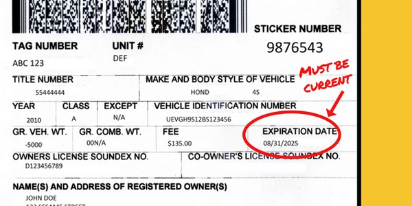 payless tag and title