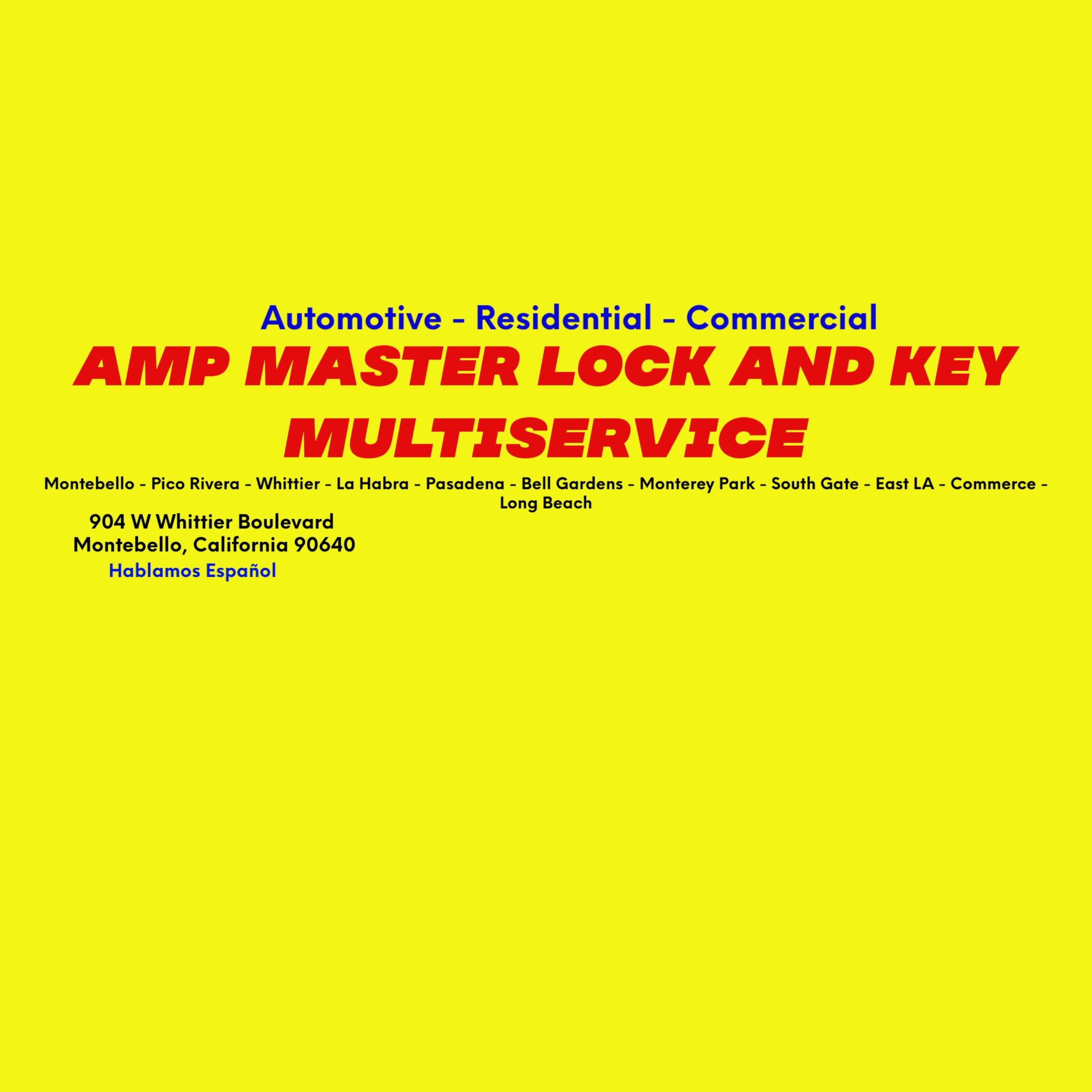 AMP Master Lock and Key