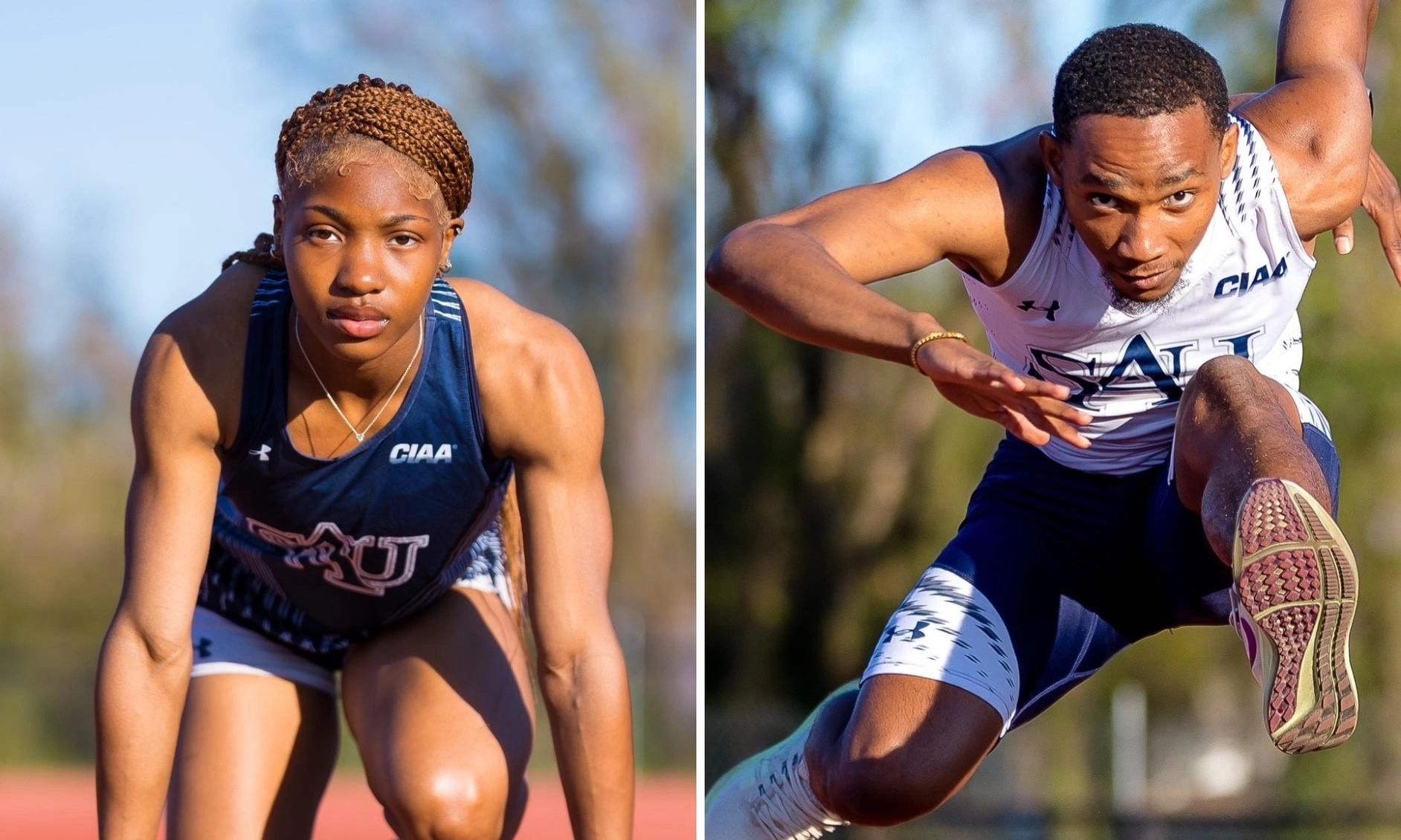 Johnson and Kalawan of SAU Named CIAA Track Athletes of the Year