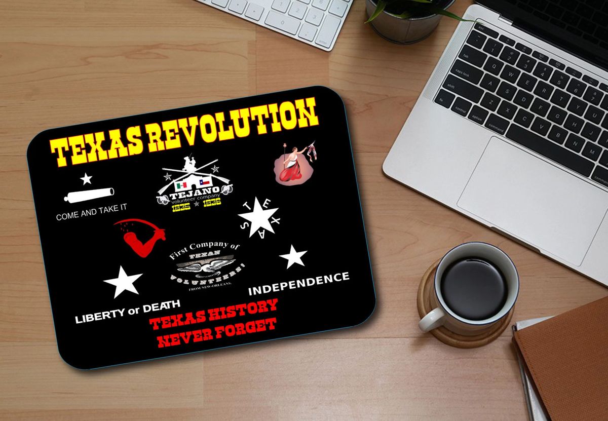 TVC Mouse Pad - Texas History Icons