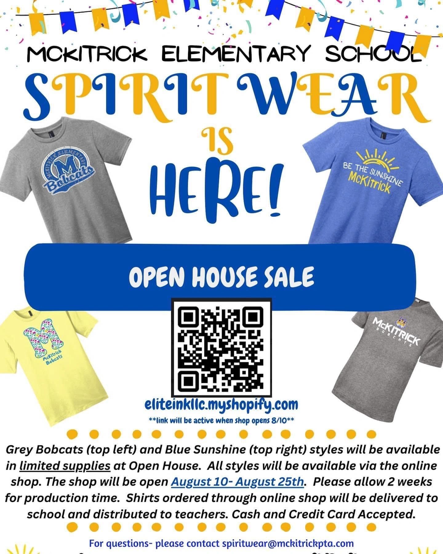 McKitrick Spirit Wear is Here
