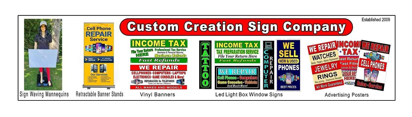 Custom Cre8tion Sign Company - Custom Sign Designs, Custom Signs
