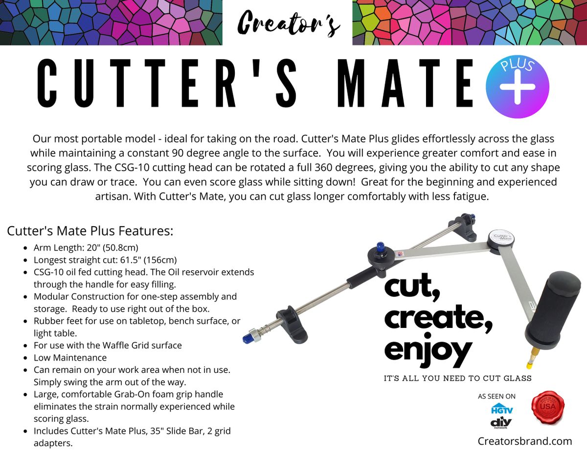 Creator's Cutter's Mate Plus with 20 Inch Arm and 35 Inch Slide Bar ...