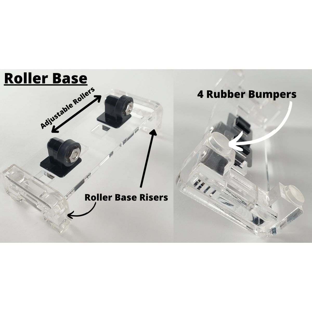Replacement Roller Base includes Roller Base, 2 Rollers, 2 Risers, and ...