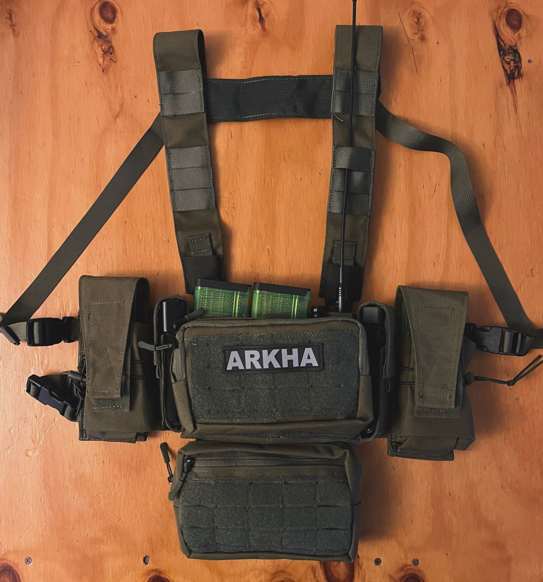 Vajra Concepts Complete Lightweight Chest Rig ODG