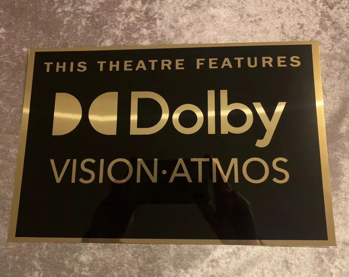 Dolby Vision Atmos new logo sign
