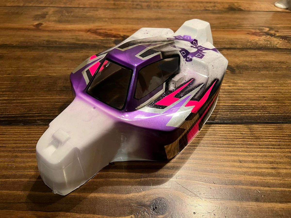 AE RC8 Buggy Body Clear