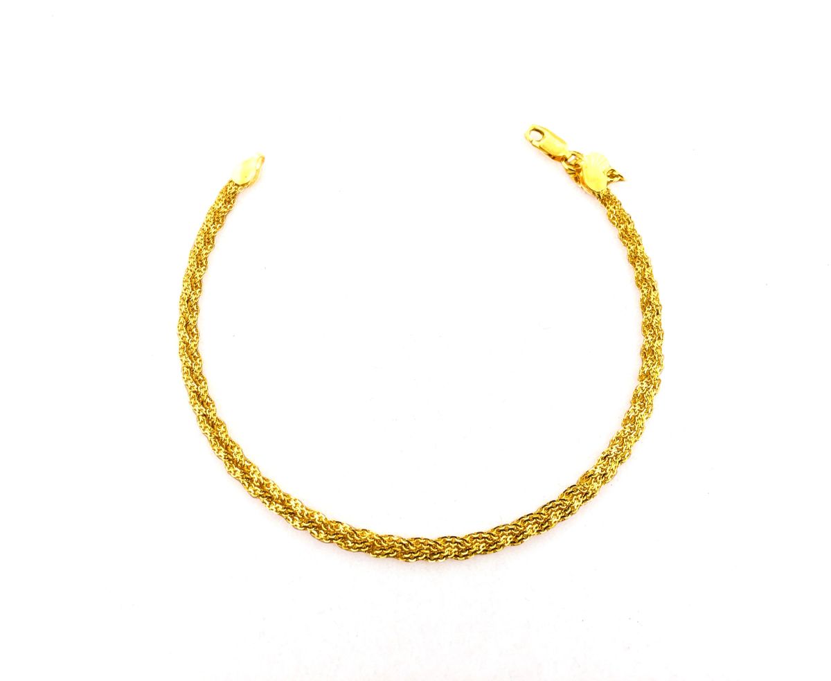 Plait chain bracelet