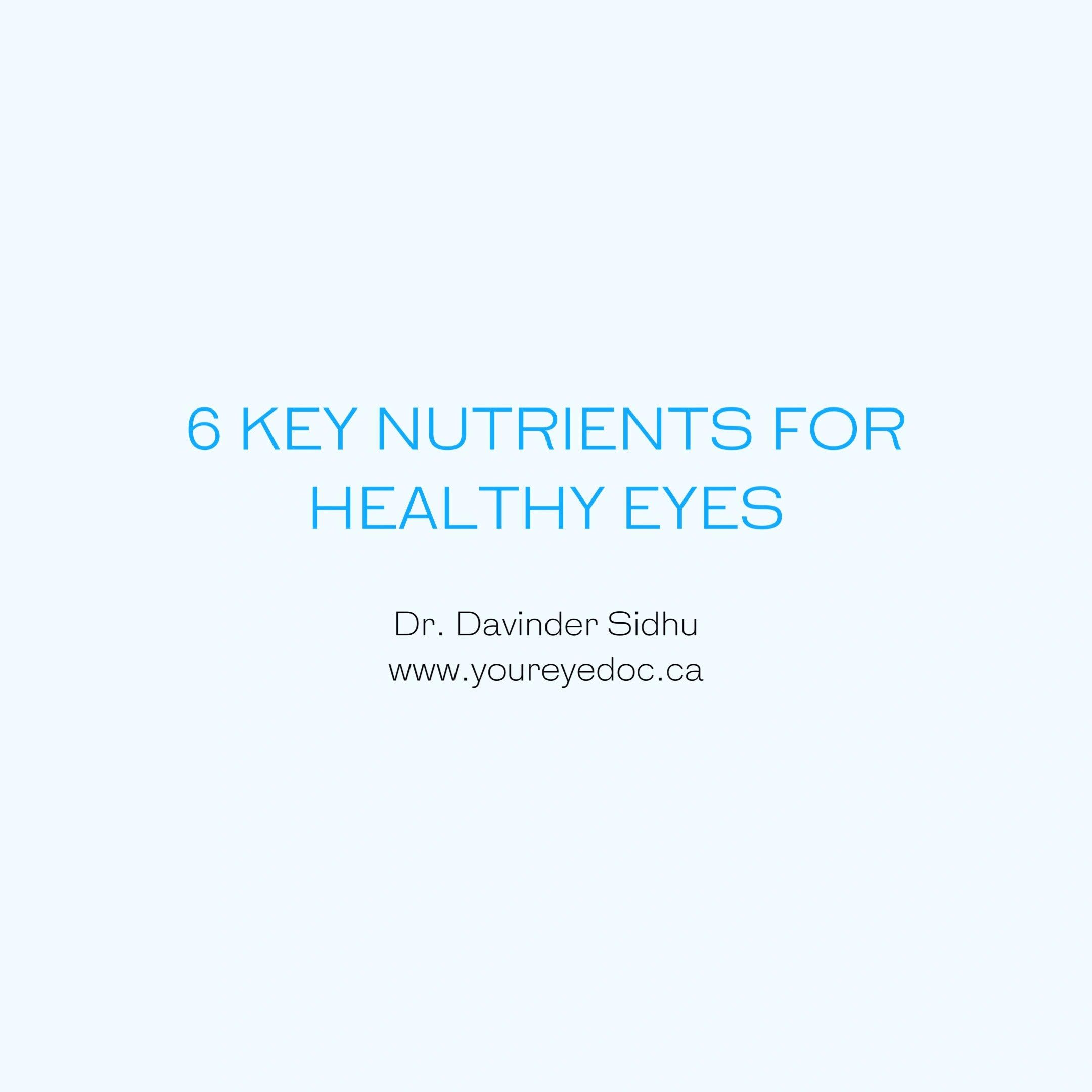 6 Key Nutrients For Healthy Eyes
